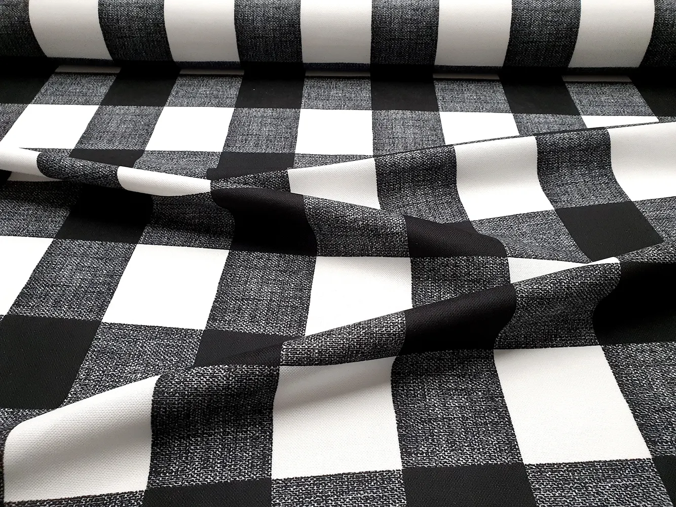 Big Buffalo Check Gingham Fabric - Havana Concept